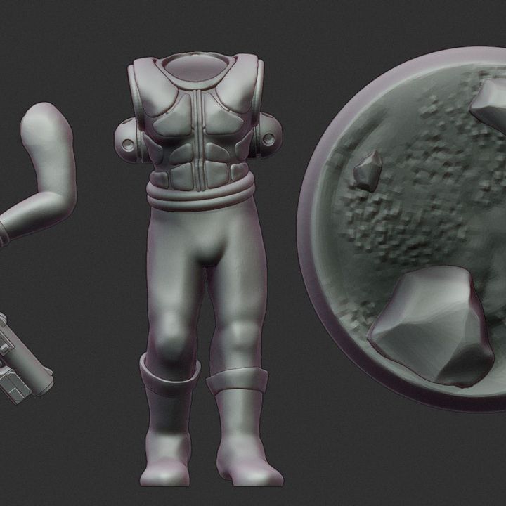 3D Printable Fractured Sphere - E.S.U.F. Pilot by DOWNTOWN3D